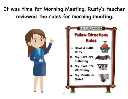 Rusty lets his teacher handle it - Social Skills Behavior Story - SEL