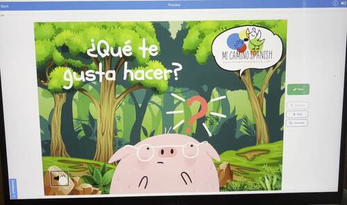 ME GUSTA & Common Spanish VERBS (BOOM CARDS with Animations & Audio!)