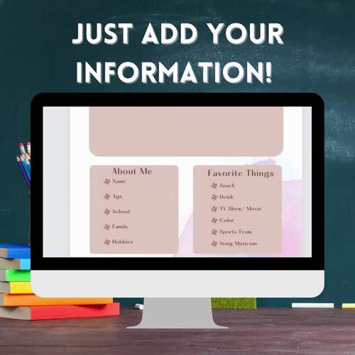 Colorful Meet The Teacher Template Editable in Canva | TPT