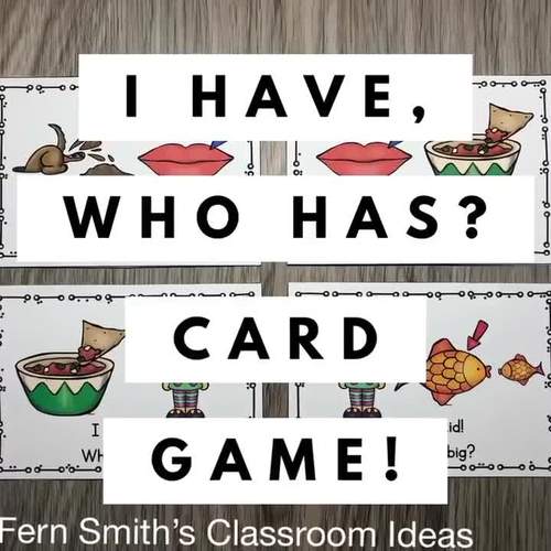 CVC Words Middle I I Have Who Has Card Game by Fern Smith's Classroom Ideas