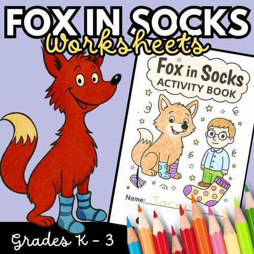 Fox in Socks Activities | Rhyming, Phonics, Writing | Dr. Seuss Week Reader