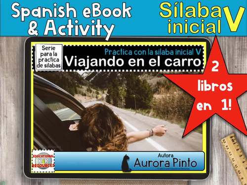 Sílaba V 2 libros y actividades by R and R Educational Resources