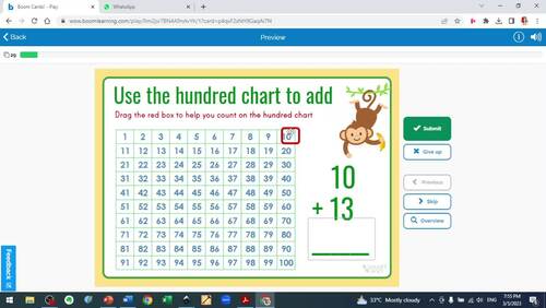 Add Tens and Ones Using Hundred Chart 1.NBT.C.4, 1.NBT.B.2 by Smart Way