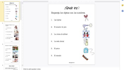 Spanish Reflexive Verbs and Daily Routine Google Drive Activities