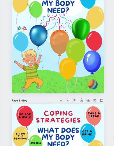 Printable Coping Skills Strategies for kids with Autism, ADHD ...