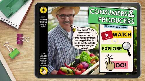 Economics: Consumers and Producers LINKtivity® by The Classroom Nook
