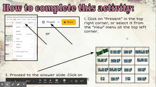 Surface Area and Volume DIGITAL Scavenger Hunt by Teaching in the West