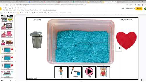 Digital Speech Therapy Valentine's Day Activities by Visuals for All