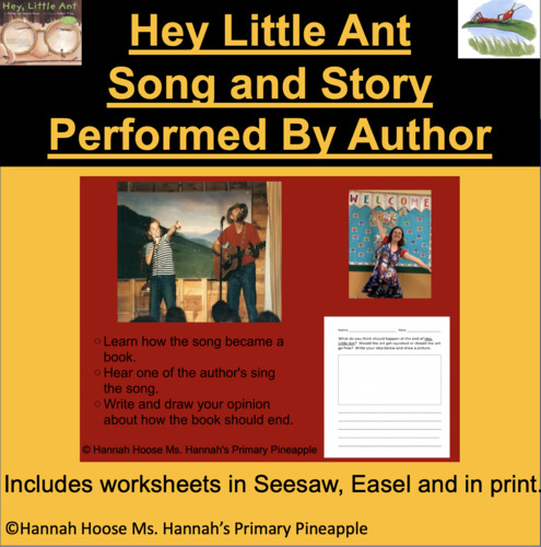 Hey Little Ant- Song Performed By Author by Ms Hannah's Primary Pineapple