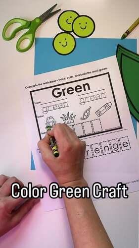 Color Crafts BUNDLE Back to School Crafts Preschool Fine Motor I Know ...