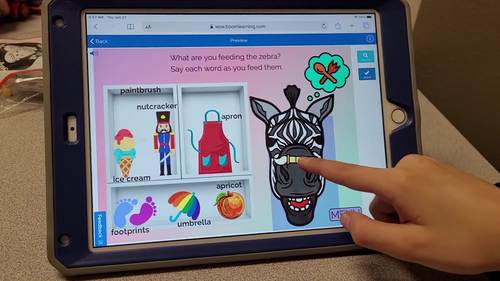 The Hungry Zebra Boom Cards - medial /r/ blends for speech therapy