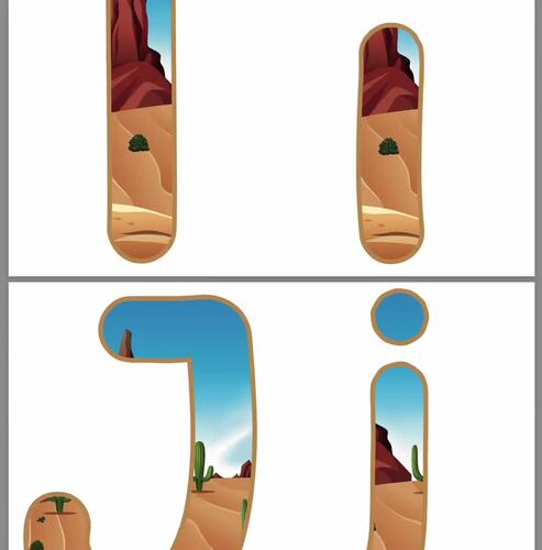 DESERT BULLETIN BOARD LETTERS, NUMBERS & BUNTING by TechLitTeach