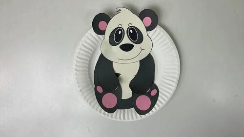 Panda Bear Paper Plate Craft and Speech Therapy Lesson Plans with ...