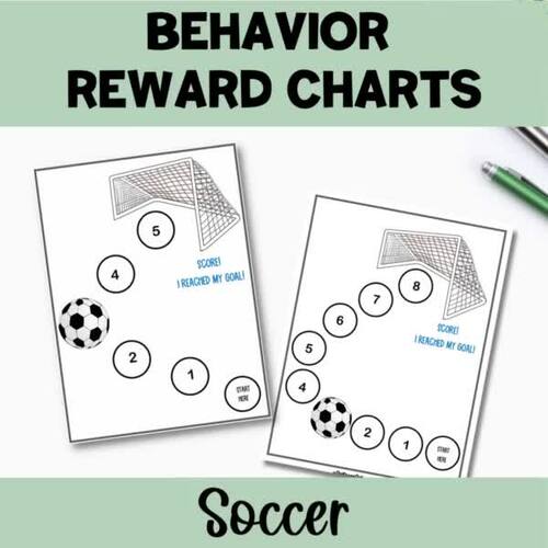 Soccer Behavior Reward Chart by Beltran's Behavior Basics | TPT