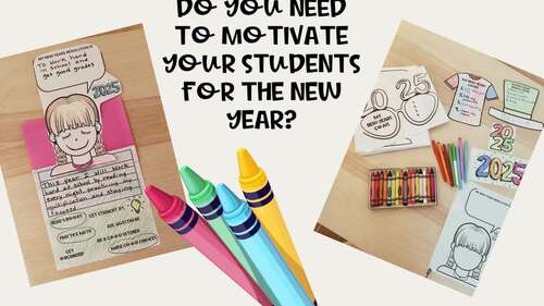 New Years 2025 Goals Activity New Year Goal Setting Reflection | TPT