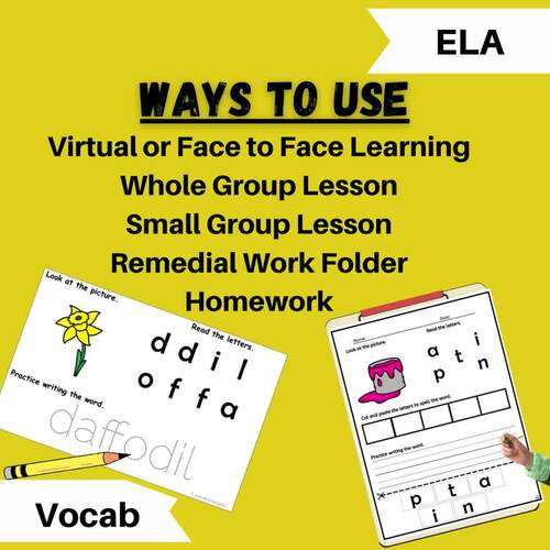 Easter | Spring Spelling Vocabulary Literacy Sight Word Worksheets ...
