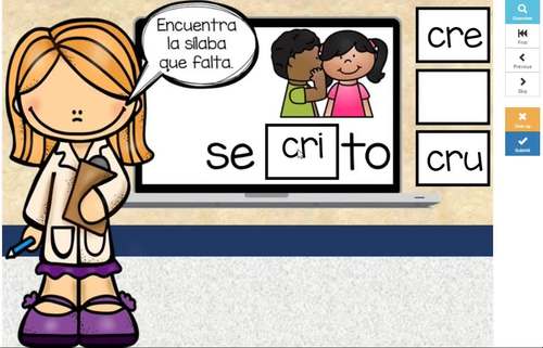 BOOM Cards Sílabas trabadas Cr (cra, cre, cri, cro and cru)- Distance ...