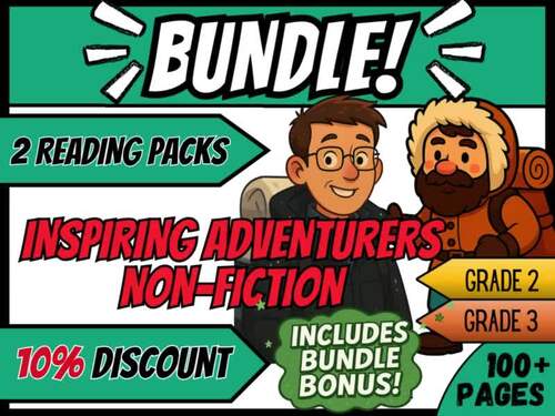 Inspiring Adventurers Bundle | Reading Comprehension | Grade 2/3