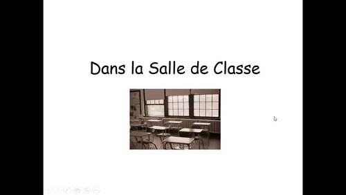 French Classroom Objects Video Note Bundle (Distance Learning) | TPT