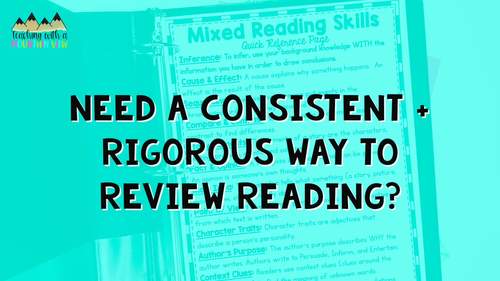 Reading Skill of the Day BUNDLE for Spiral Review | Daily Reading ...
