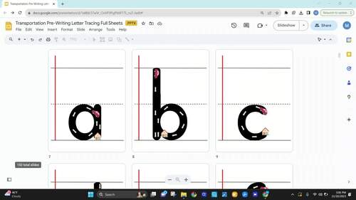 Alphabet Tracing for Letter Writing & Pre-Writing with Transportation ...
