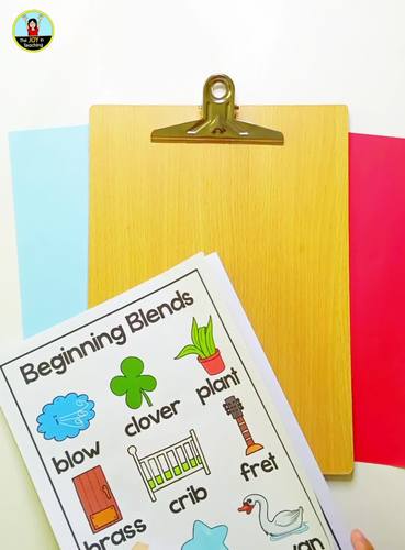 Beginning Blends Poster by The Joy in Teaching | TPT