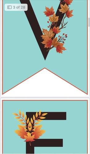 Fall & Thanksgiving Wall Banner | Printable Home & Classroom Door Decor