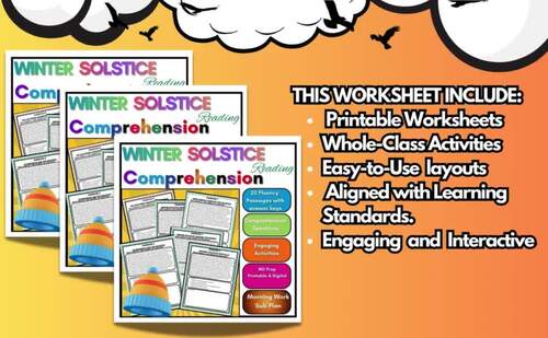 Winter Solstice Reading Comprehension Passages Nonfiction 4th,5th,6th ...