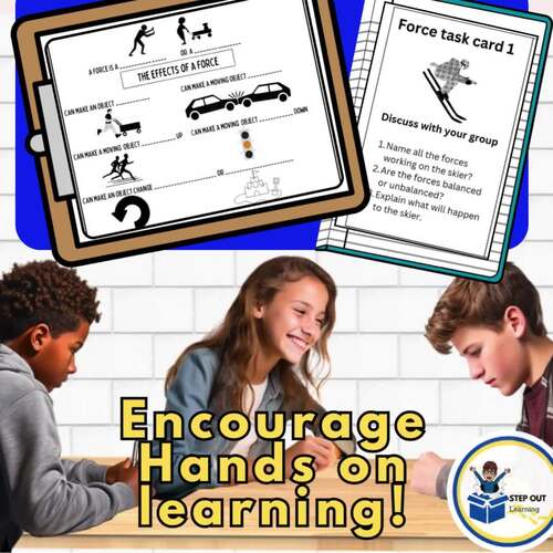 Force and motion STEM activity, worksheets, task cards, lab - 4th grade ...
