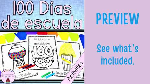 100 Días de escuela by Angie's Schoolhouse | TPT