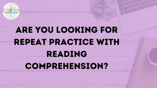 Reading Comprehension Task Card Bundle | Test Prep | PDF & Google Forms