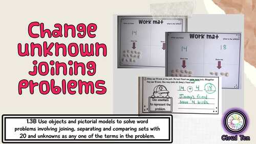 Change unknown joining word problems by Cloud Ten | TPT