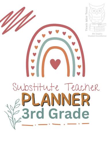 BOHO Themed - Substitute Teacher Binder Organizer by Teach Wise Texas