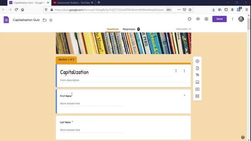 Capitalization Quiz - Digital Google Forms™ (Auto Grading) - Distance ...
