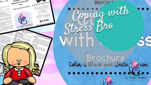 COPING WITH STRESS Counseling Brochure for Kids - SEL School Counselor ...