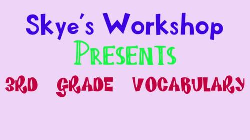 (3rd) Grade Journey's Vocabulary Double Sided Writing Study Guide L16 ...