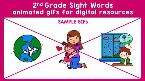 2nd Grade Sight Words Animated GIFs by Little Patches Learning Club