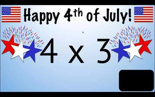 4th of July Themed Multiplication Facts Digital Flash Cards -1/2 off ...