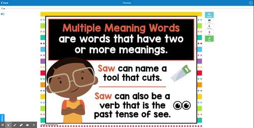 Multiple Meaning Boom Cards | Digital Multiple Meaning Activity - Set 2