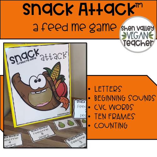 Thanksgiving Snack Attack™ Game - Fun Math & ELA for K-1st Grade