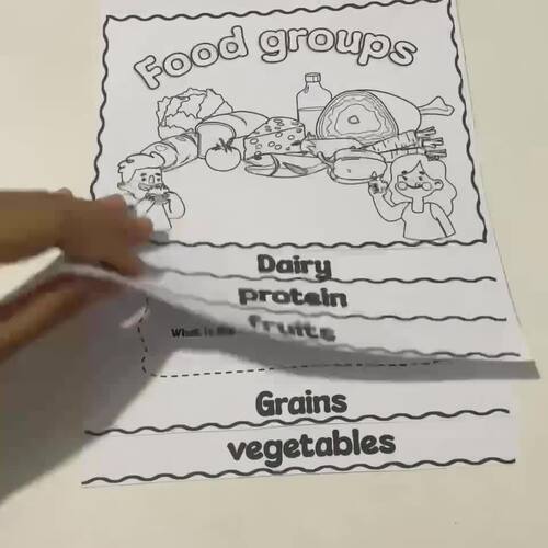 Hands-On Health: Food Groups Flipbook for Kids! Make-Your-Own by The ...