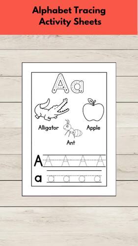 ABC Phonics Letter Tracing Activity Sheets, Alphabet Worksheets ...