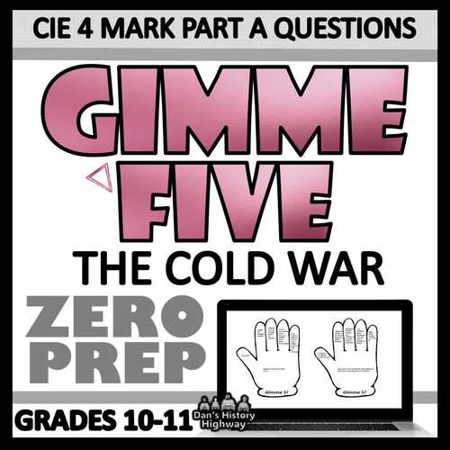 IGCSE Cold War | 4-Marker Revision Questions | Grades 10–11 | TPT