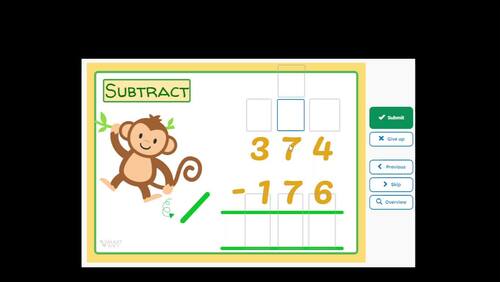 3 Digit Subtraction with Regrouping Boom Cards 3.NBT.A.2, 3.OA.D.8 by ...