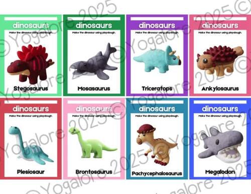 Dinosaur Playdough Mats with Vocabulary | Fine Motor Activities for ...