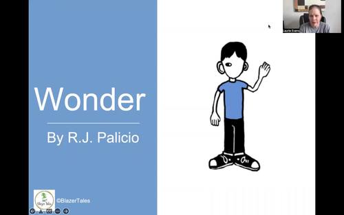 Wonder Novel Study PowerPoint w/ Reading Comprehension Trivia by Blazer ...