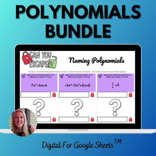 Polynomials Digital Activities Bundle by Activities by Amy | TPT