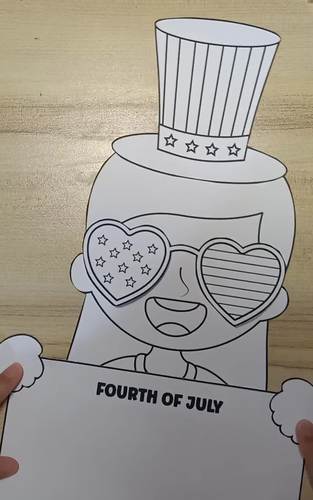 4th of July Activities Writing Prompts Proud To Be An American Craft ...