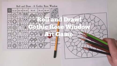 how to draw a gothic rose window