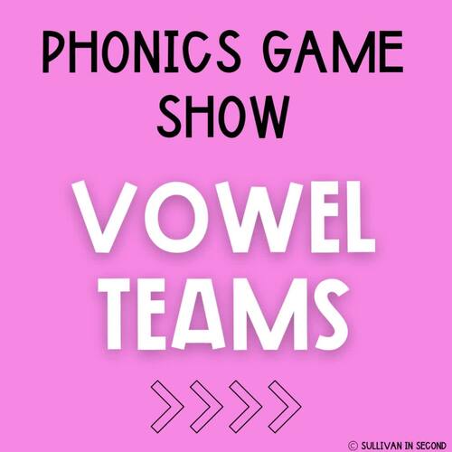 Phonics Review Game Show | Vowel Teams by Sullivan in Second | TPT